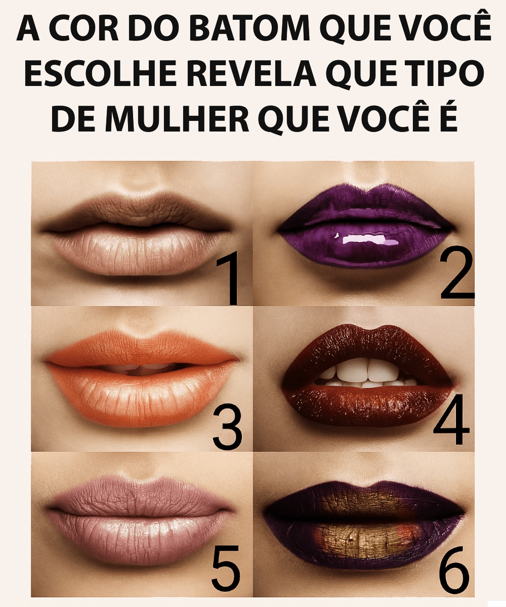 A cor do batom que você escolhe revela o tipo de mulher que